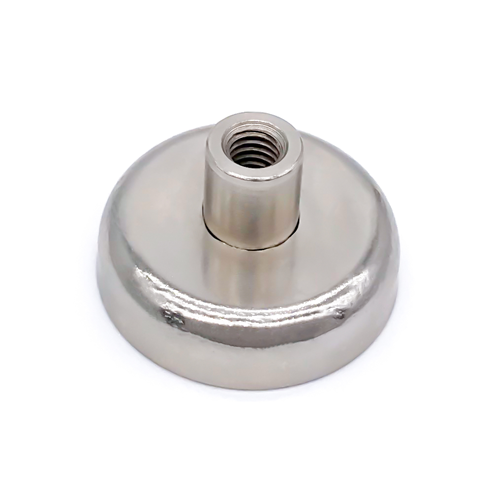 Round Neodymium Pot Magnet with inside Threaded Rod from China ...
